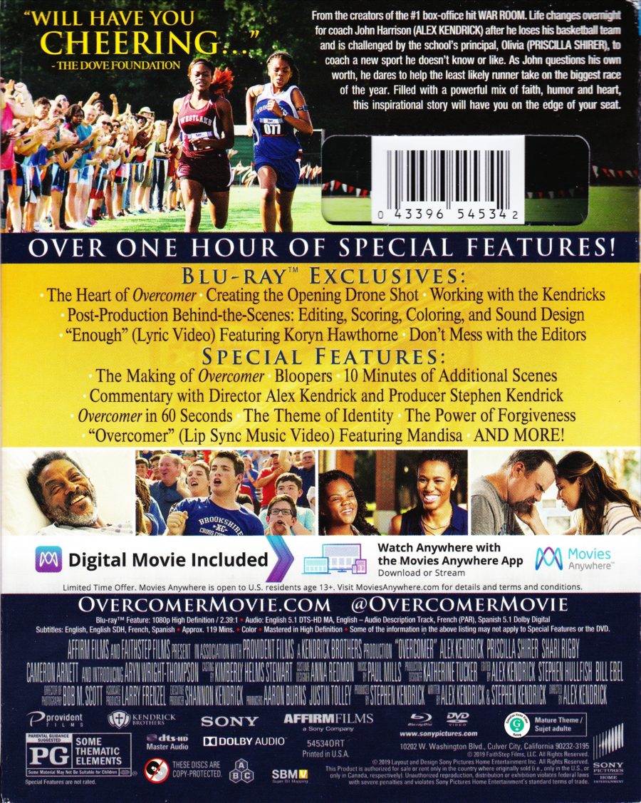 Blu-ray Review: OVERCOMER - No(R)eruns.net
