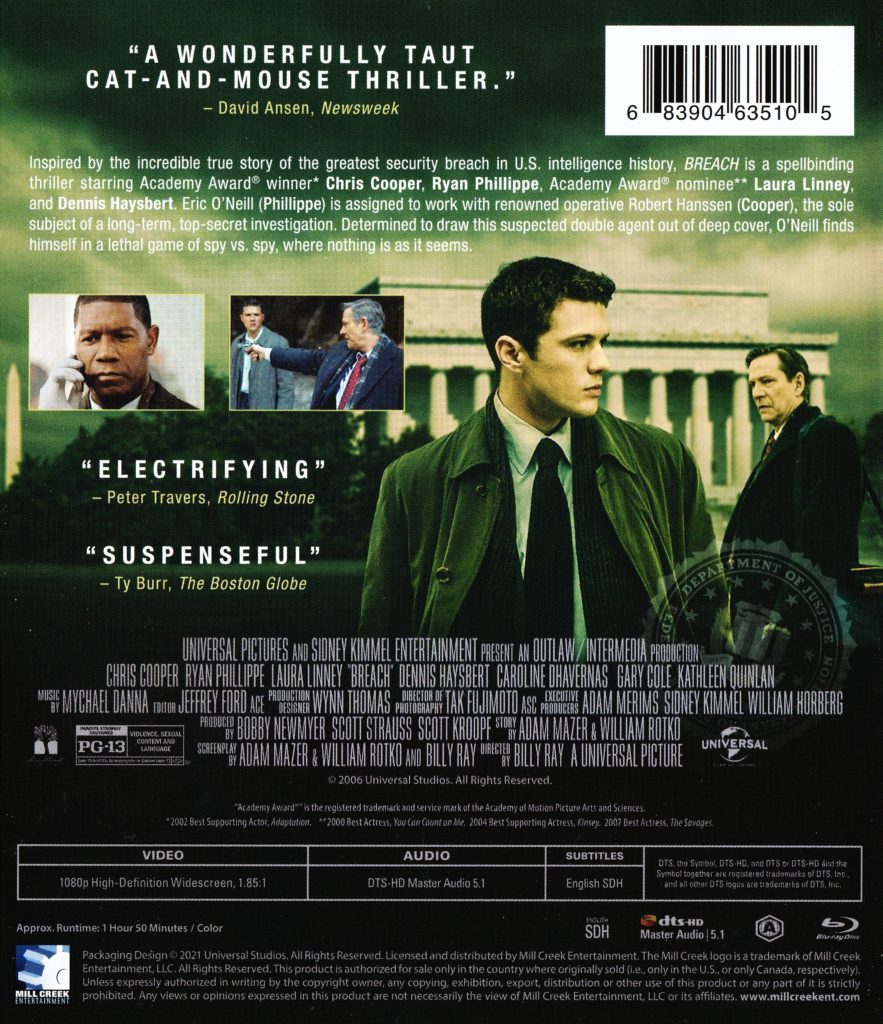 Blu-ray Review: BREACH - No(R)eruns.net