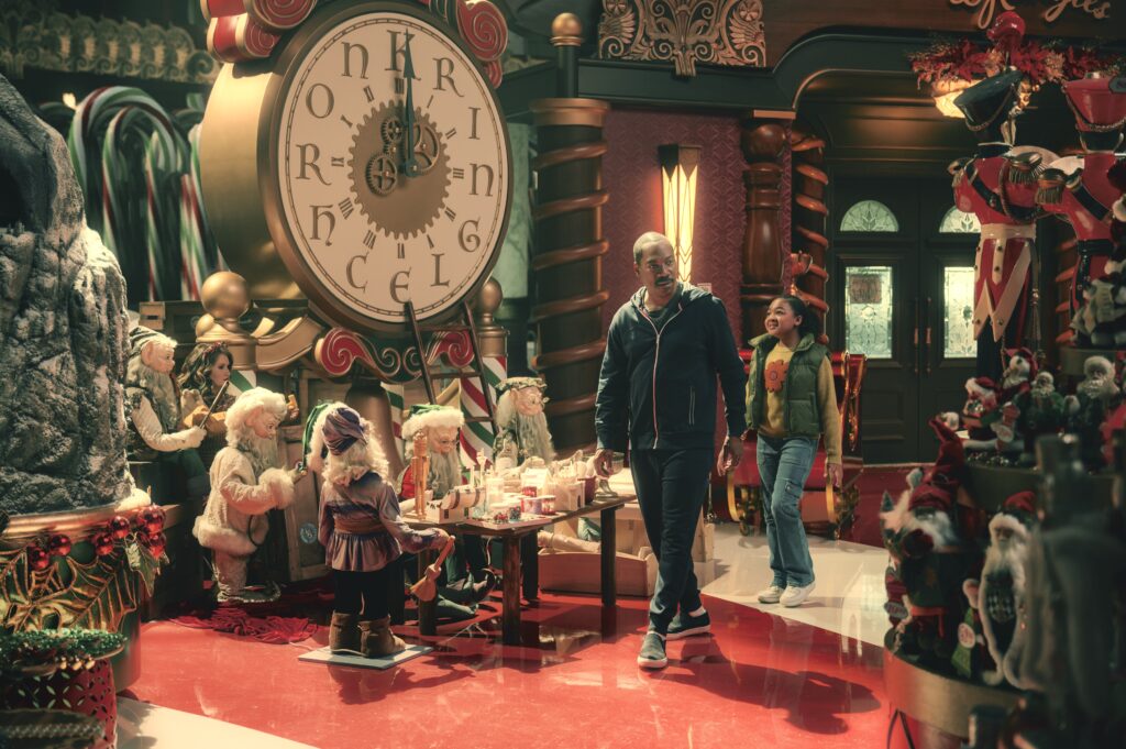 Jillian Bell as ‘Pepper,’ Eddie Murphy as ‘Chris Carver,’ and Madison ...